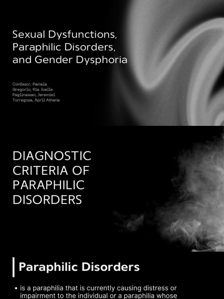 Chapter 10. Sexual Dysfunction, Paraphilic Disorder and Gender Dysphoria | PDF | Sexual ...