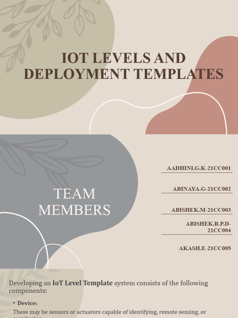 Iot Levels And Deployment Templates Pdf Internet Of Things Cloud