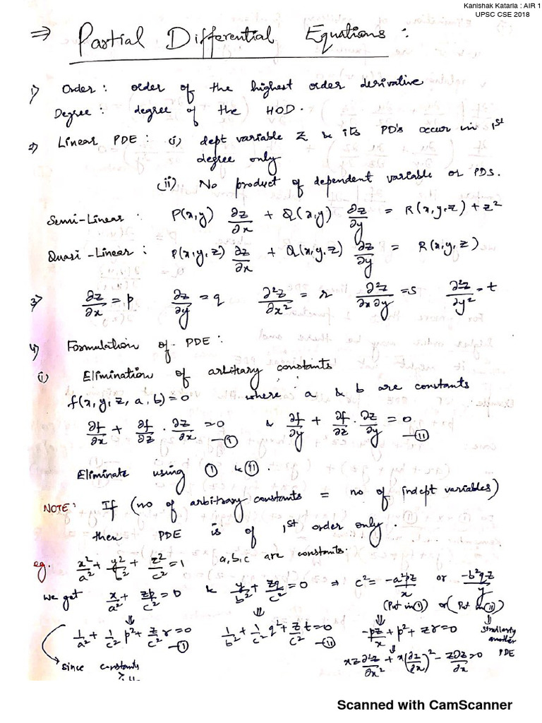 Partial Differential Equation | PDF | Rates | Theoretical Physics Partial Differential Equation | PDF | Rates | Theoretical Physics