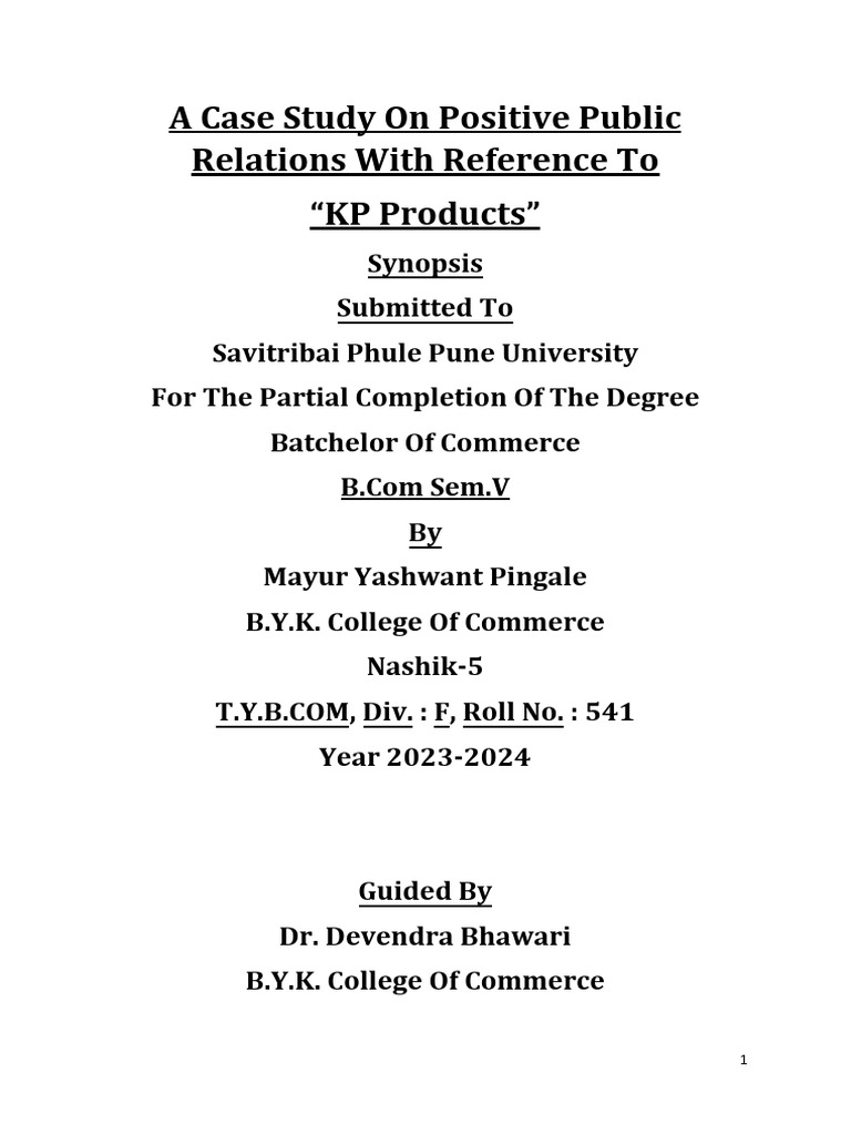 Mayur Project 1212 | PDF | Public Relations | Reputation