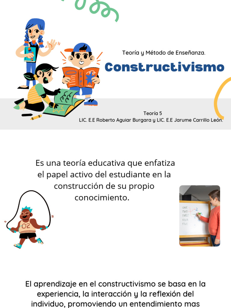 Constructivismo | PDF | Constructivismo (filosofía de la educación) | Método de enseñanza