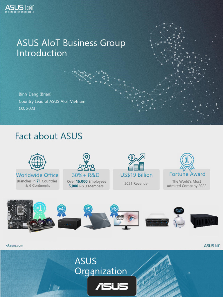 ASUS AIoT BG Introduction - 202306 | PDF | Internet Of Things | Classes Of Computers