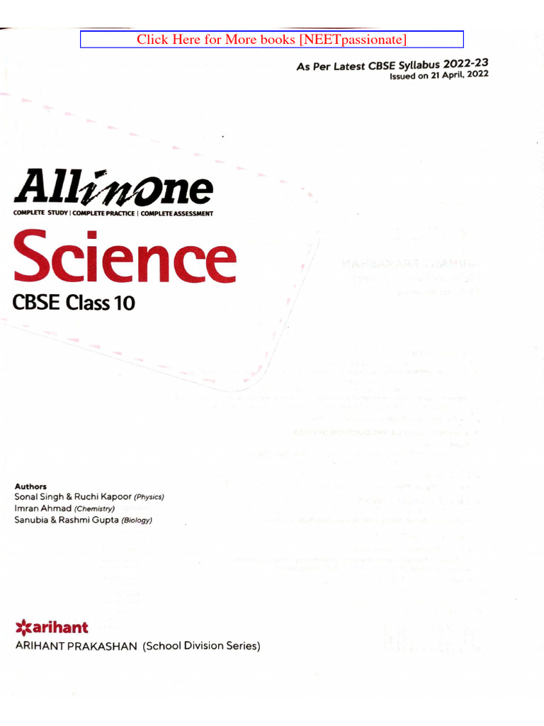 Arihant All in One Science | PDF