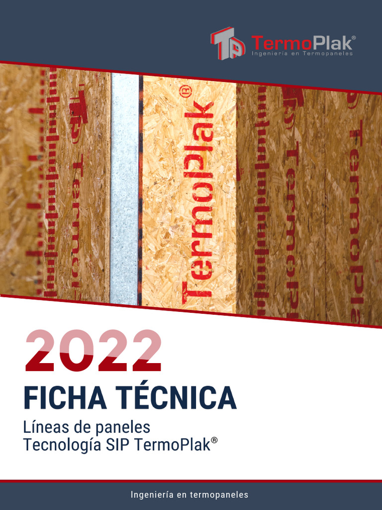 Ficha Tecnica de Paneles 2022 | PDF | Aislamiento térmico | Materiales ...