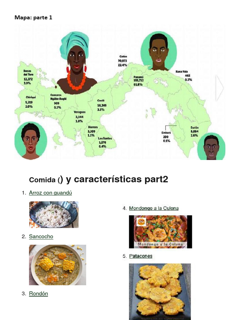 Historia Afro | PDF | Panamá | Gastronomía