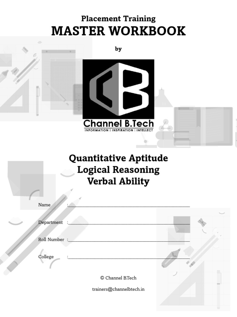 Master Workbook - Aptitude | PDF | Numbers | Arithmetic