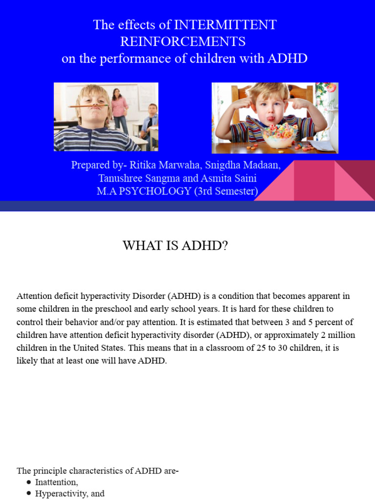 FTTPPPT On ADHD Final. Powerpoint | PDF | Attention Deficit ...