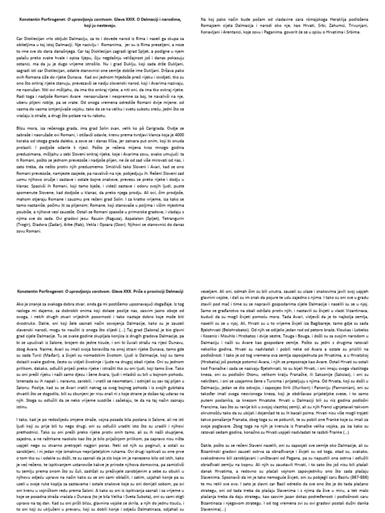 Izvori Za RSV Povijest Hrvatske - SKRAĆENI TEKST 2 | PDF