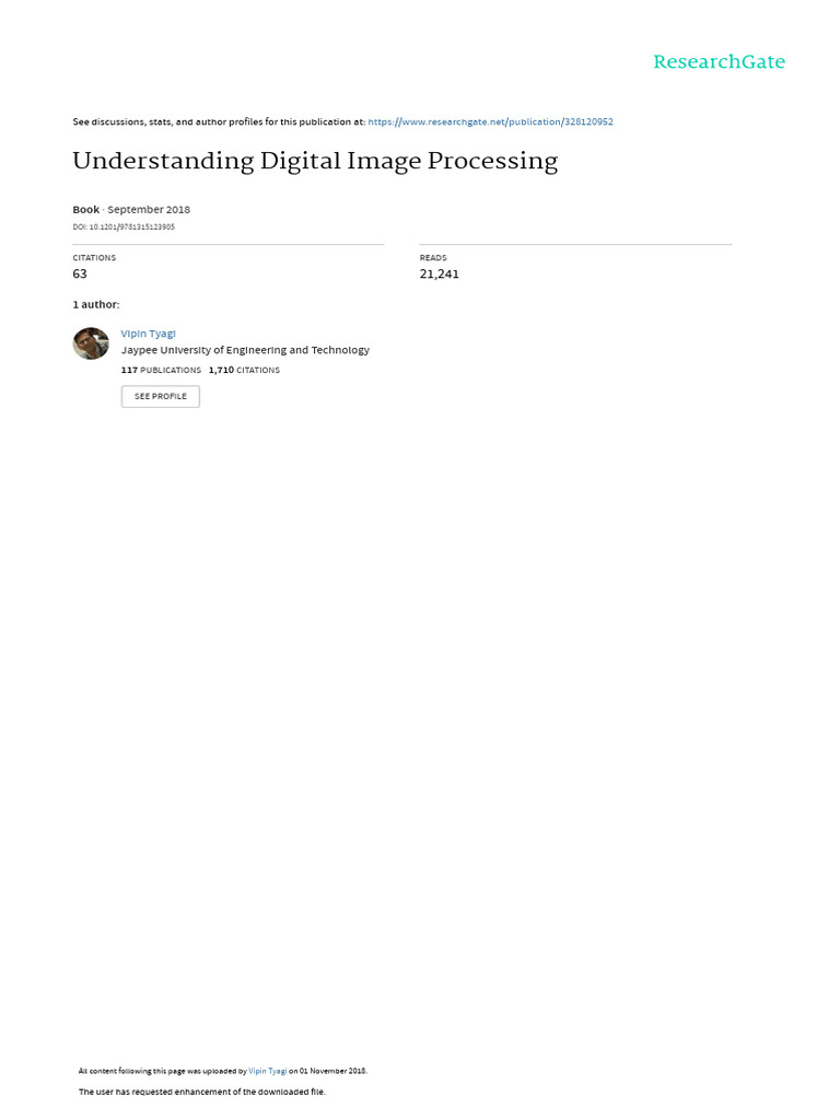 Understanding Digital Image Processing | PDF | Retina | Digital Image