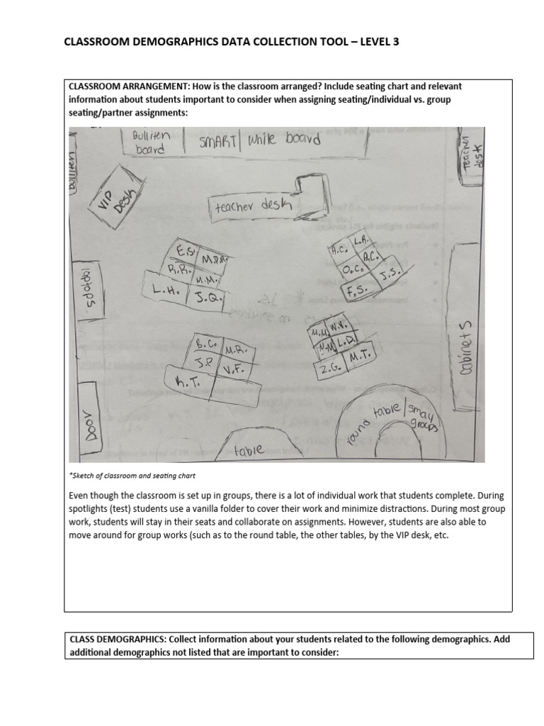 Classroom Demographics Data Tool | PDF | Classroom