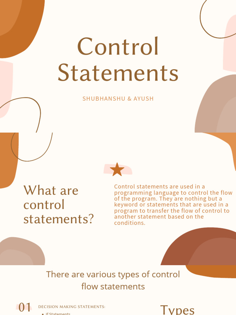 Control Statements Pdf Control Flow Computing
