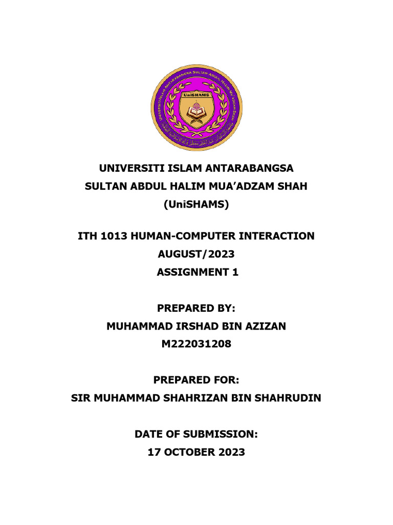 HCI Assignment 1 | PDF | Smartphone | Books