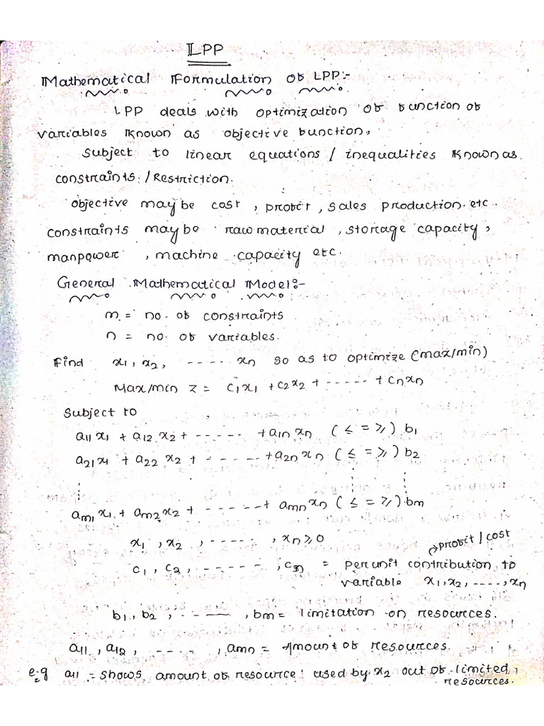 Operation Research | PDF