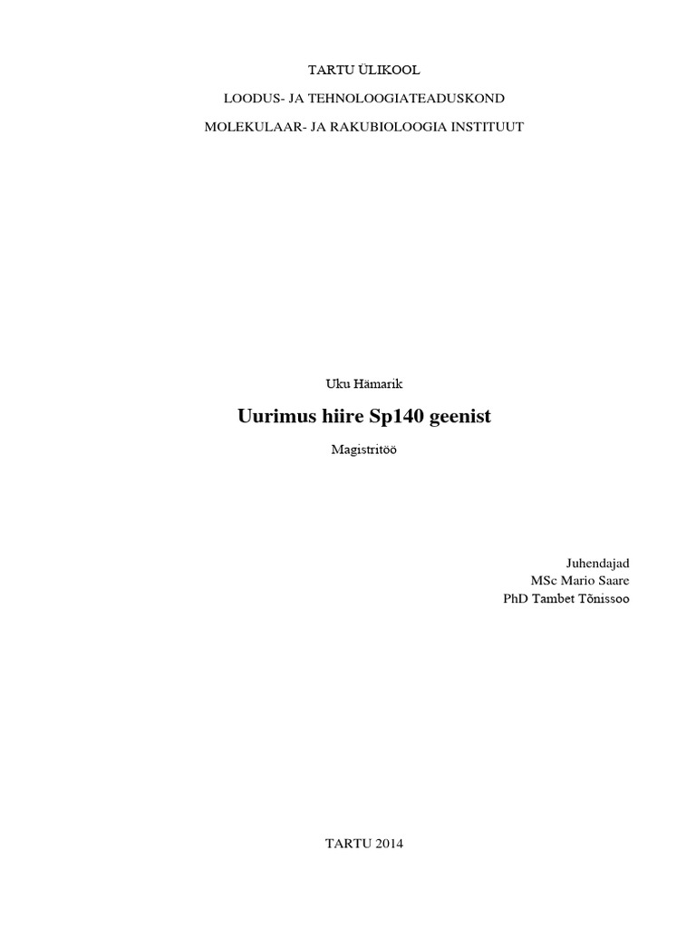 2014 Hamarik Uku | PDF