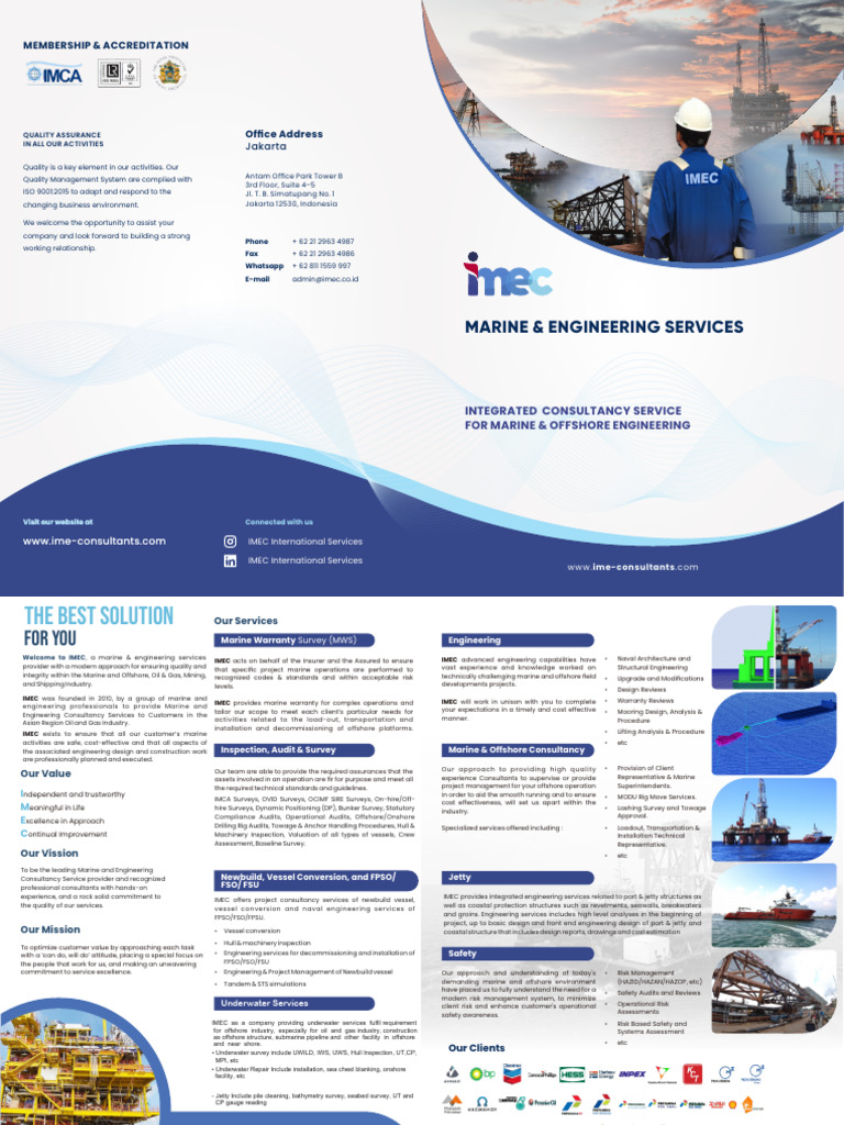 IMEC Company Profile - Man Power Supply Added | PDF | Drilling Rig | Audit