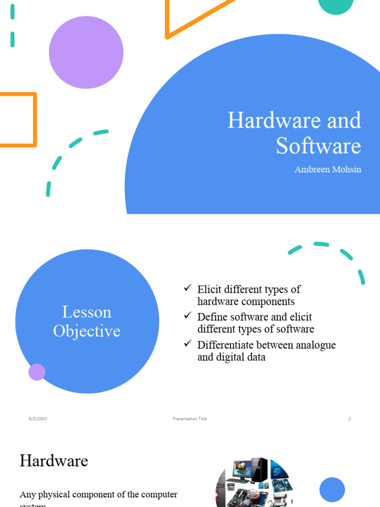 Hardware and Software | PDF | Computer Hardware | Software Hardware and Software | PDF | Computer Hardware | Software
