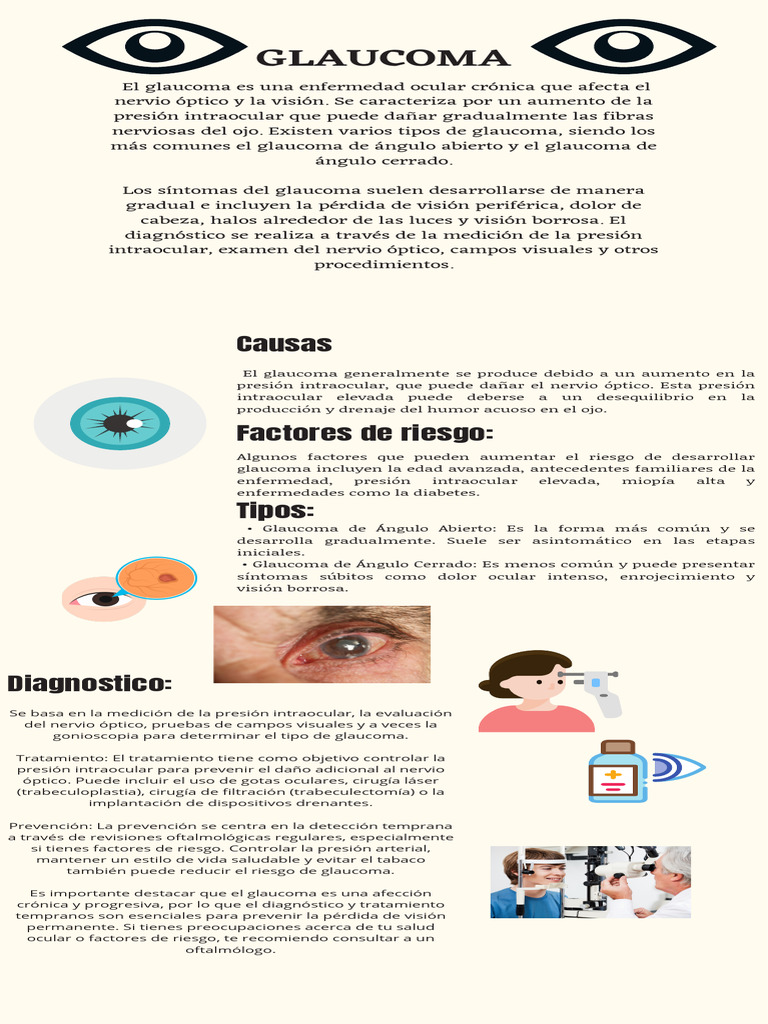 Signos y diagnóstico del glaucoma | PDF | Glaucoma | Epidemiología