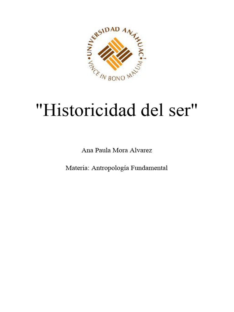 Historicidad Del Ser | PDF | Martin Heidegger | Hora