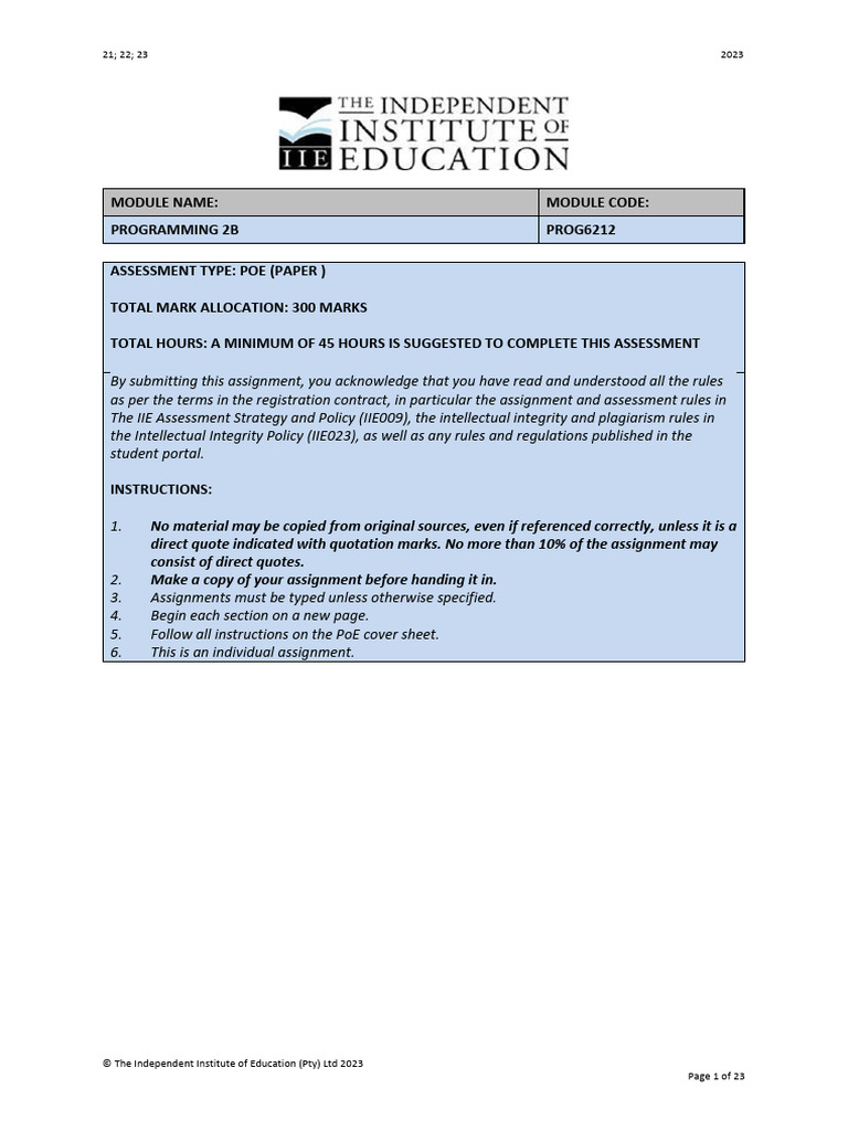 PROG6212POE | PDF | Databases | Software