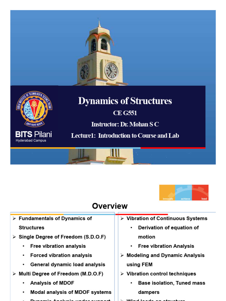 Dynamics of Structure l1 | PDF | Force | Classical Mechanics