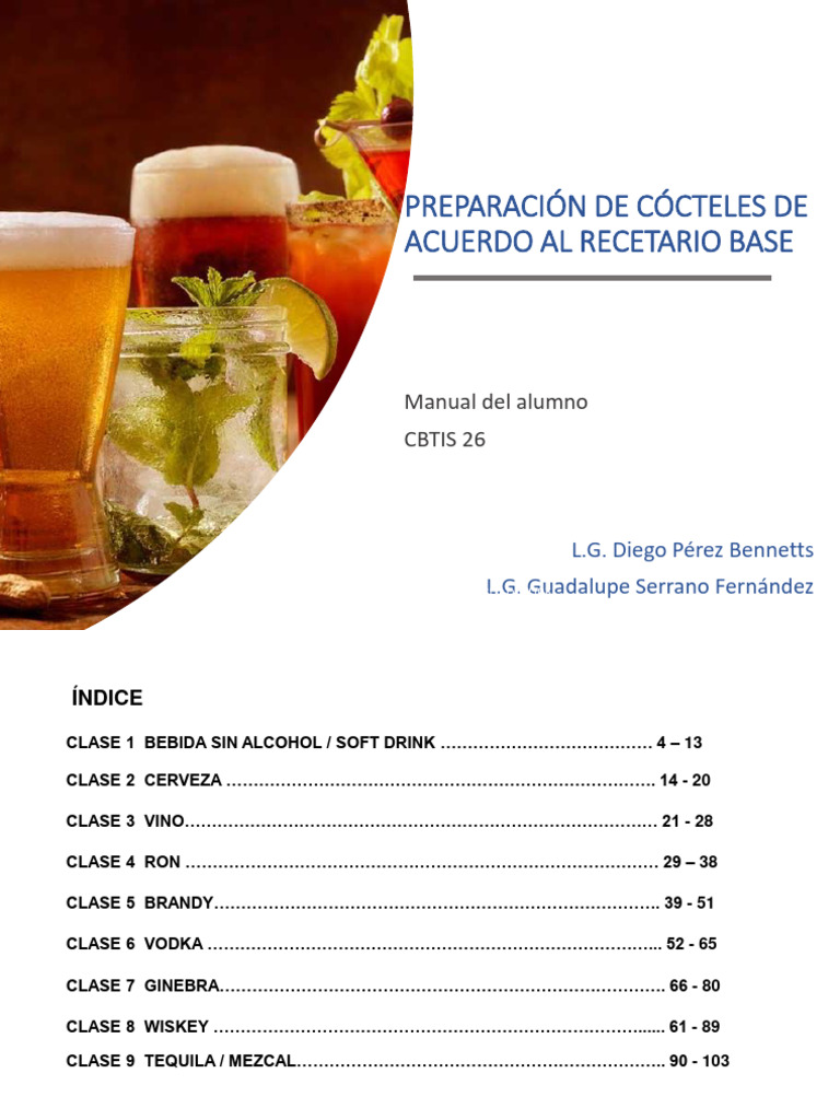 Manual de Bebidas | PDF | Ron | Bebidas alcohólicas