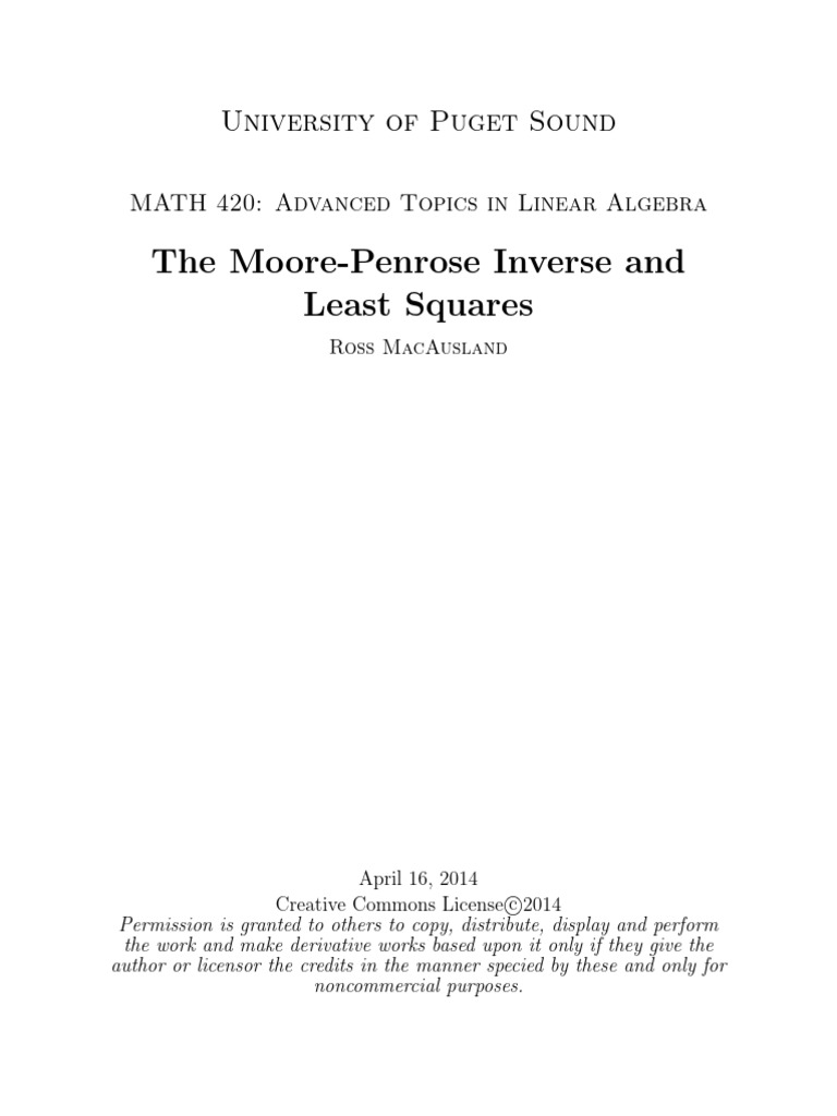 Advanced Linear Algebra Insights | PDF | Matrix (Mathematics) | Mathematical Concepts