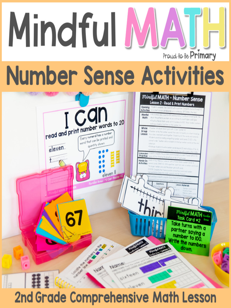 Number Sense Activities: 2nd Grade Comprehensive Math Lesson | Download ...