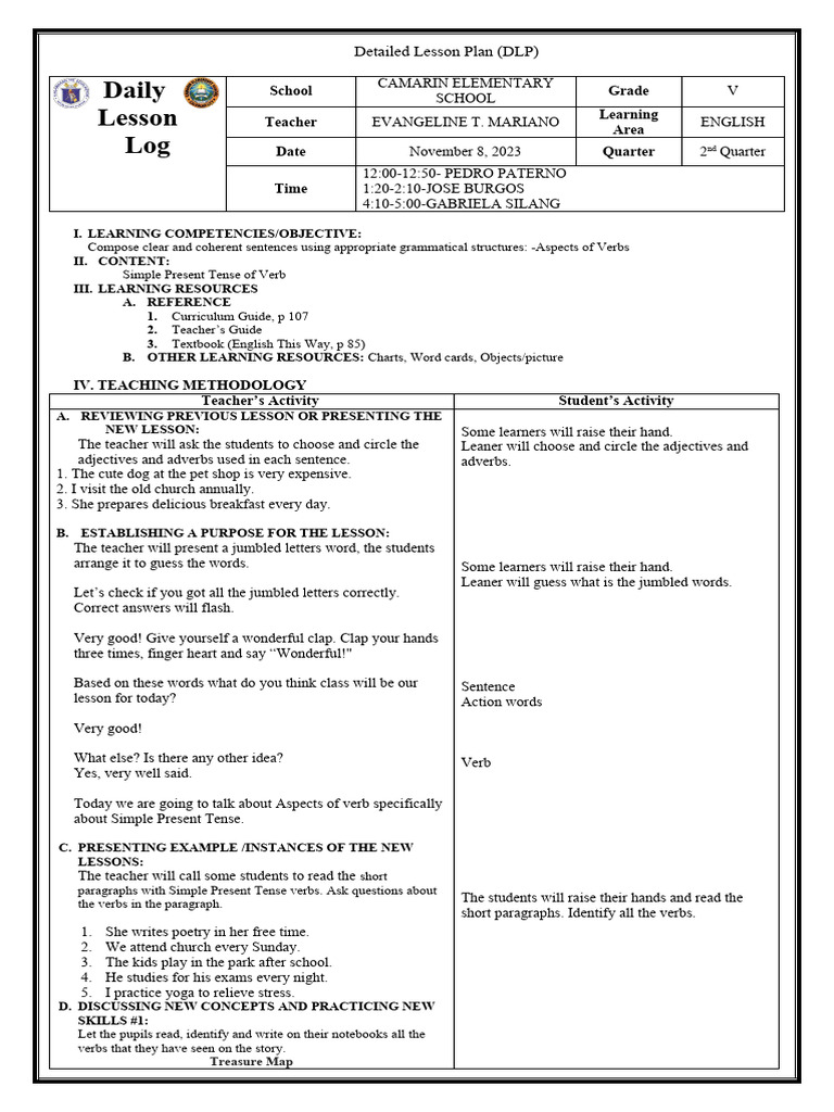 DLP English5 | PDF | Verb | Word