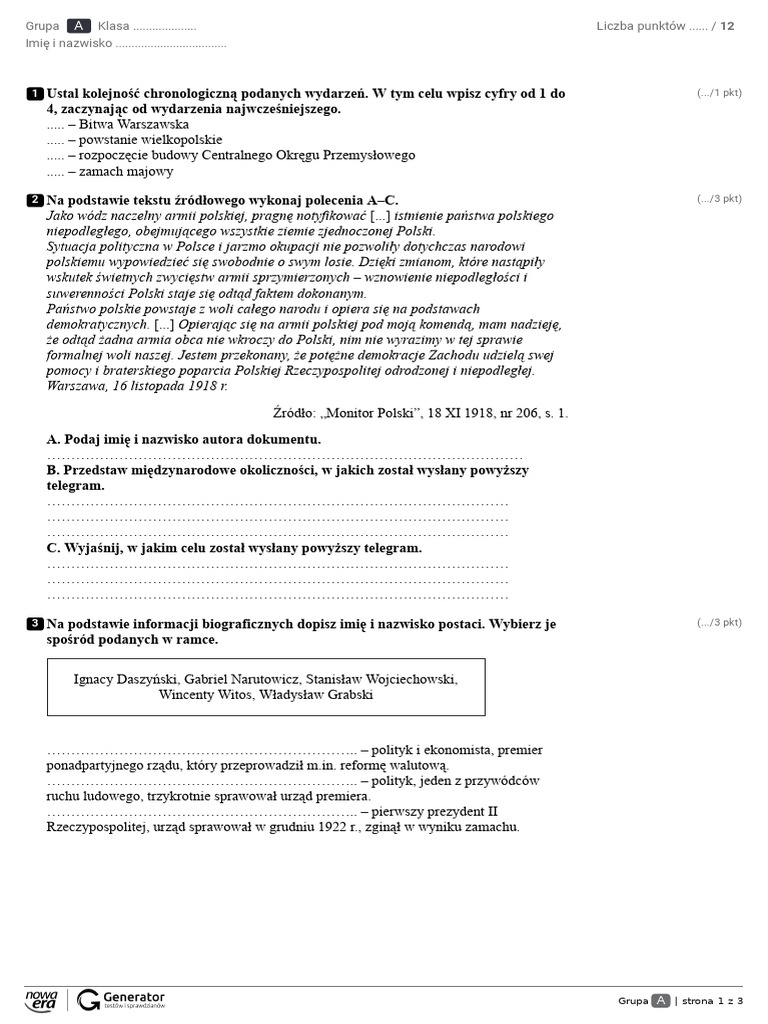 7 SP - Test Historia 7sp | PDF