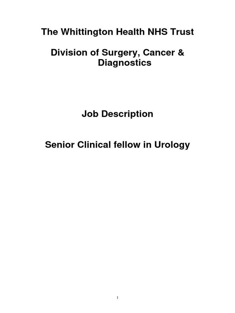 Urology SPR JD | PDF | University College London | Social Programs