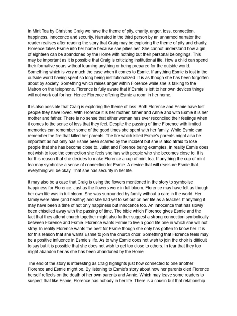 Mint Tea by Christine Craig | PDF