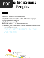 The Origin Migration and Settlement of The Tainos and Kalinagos | PDF