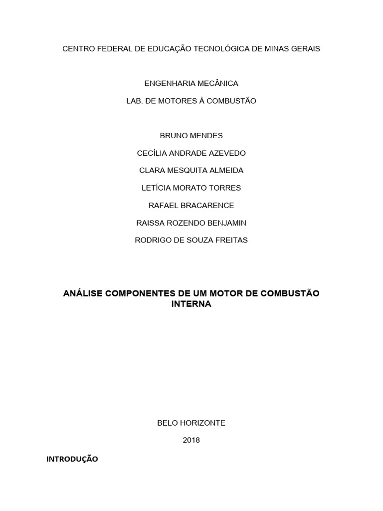 Relatório de Motores 2 | PDF | Motores | Radiador