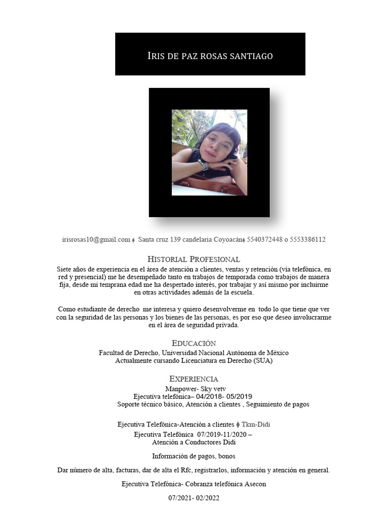 CV Iris G (Reparado) | PDF