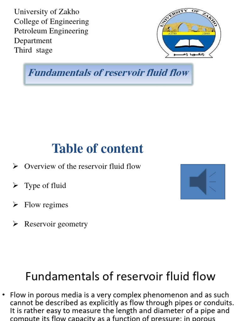 Fundamentals of Reservoir Fluid Dlow | PDF | Fluid Mechanics | Fluid Dynamics