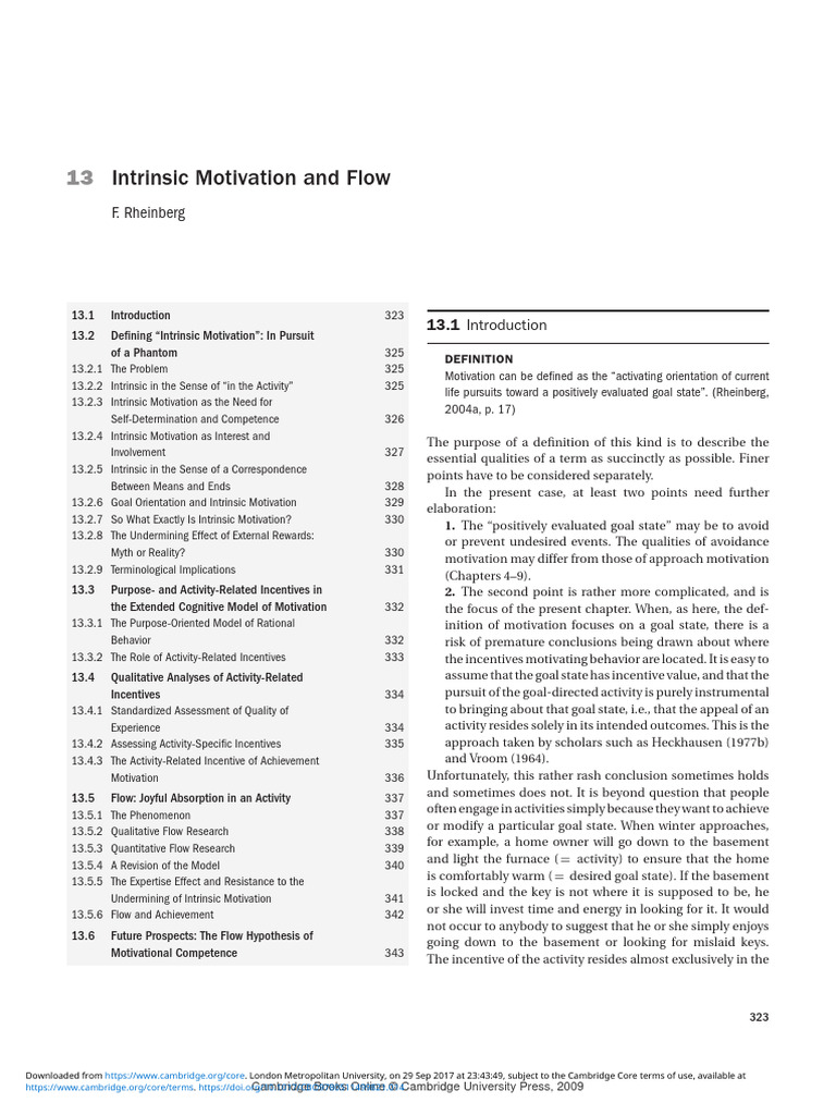 Intrinsic Motivation in Grade 11 Learners | PDF | Motivational | Motivation