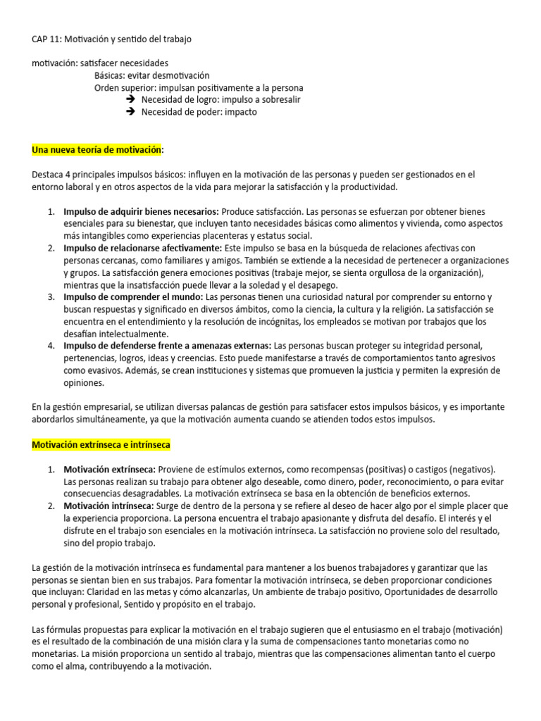 Cap 11 | PDF | Motivación | Motivacional
