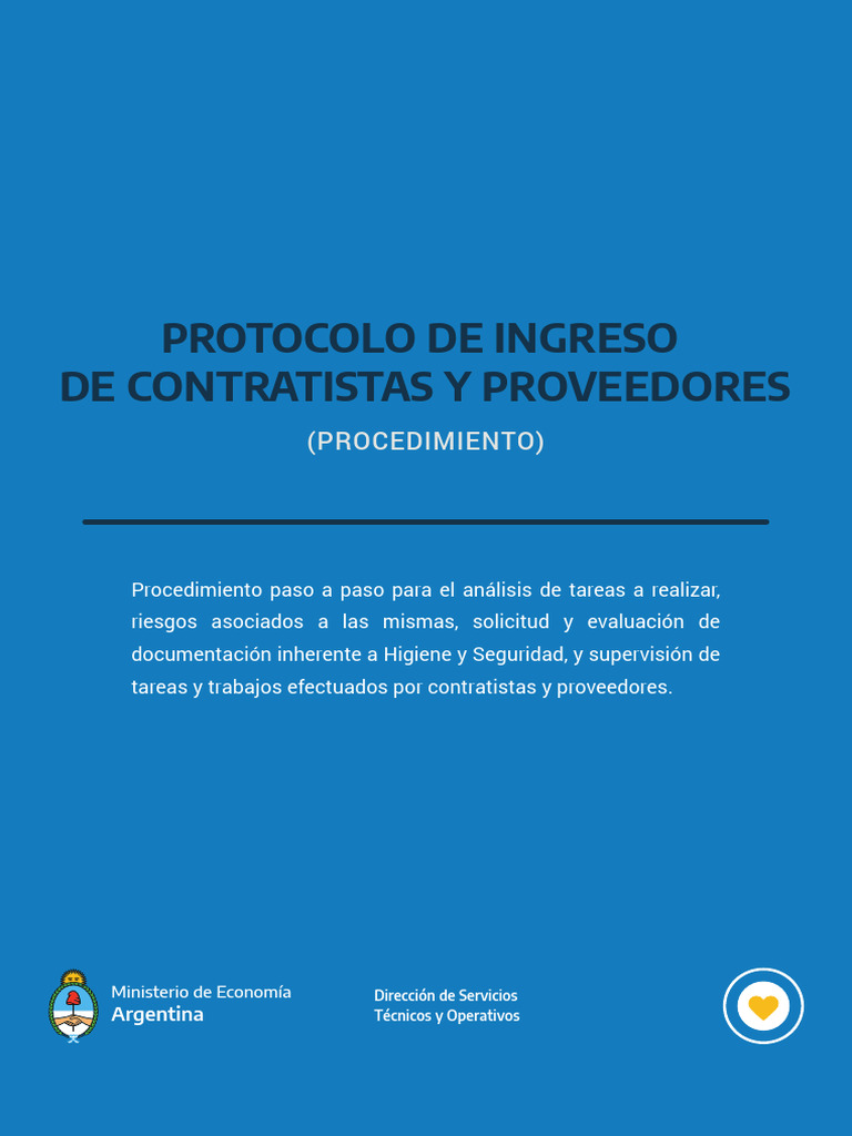 Protocolo de Ingreso de Contratistas y Proveedores 2 | PDF