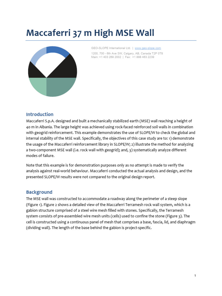 Maccaferri 37 M High MSE Wall | PDF | Mechanical Engineering | Applied ...