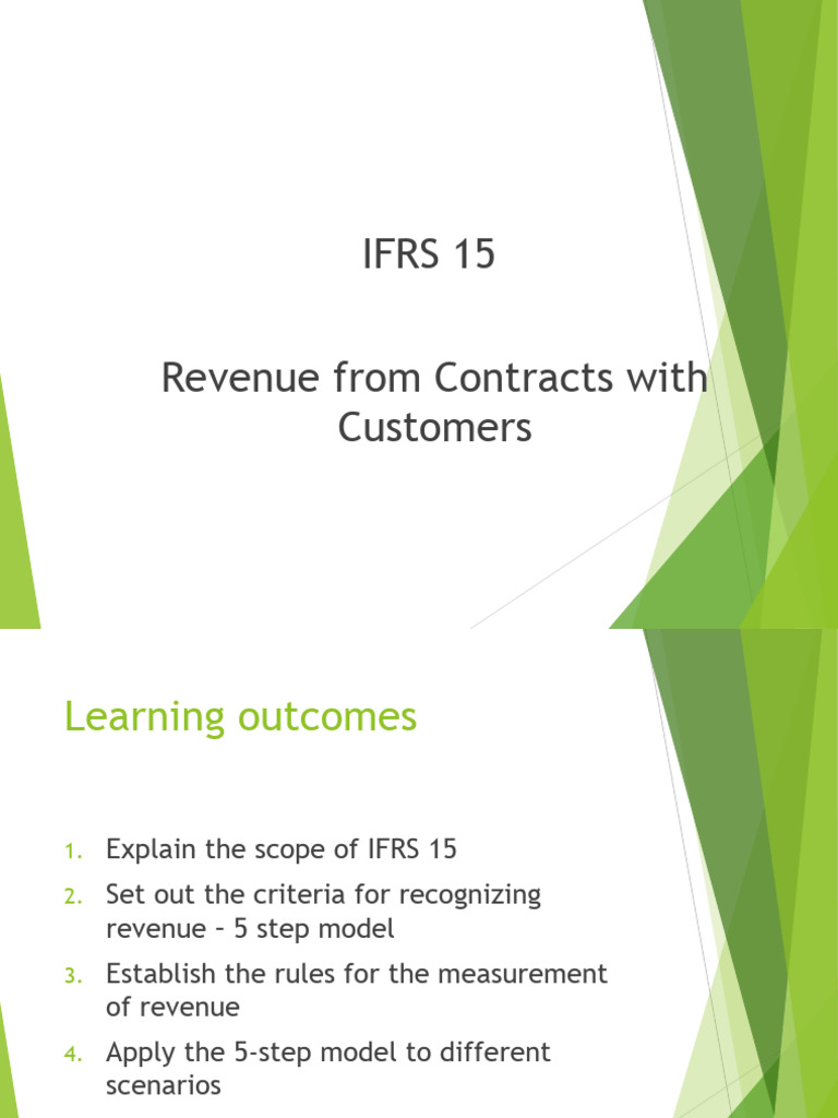 Week 3 IFRS 15-Revenue From Contracts With Customers | PDF | Revenue ...