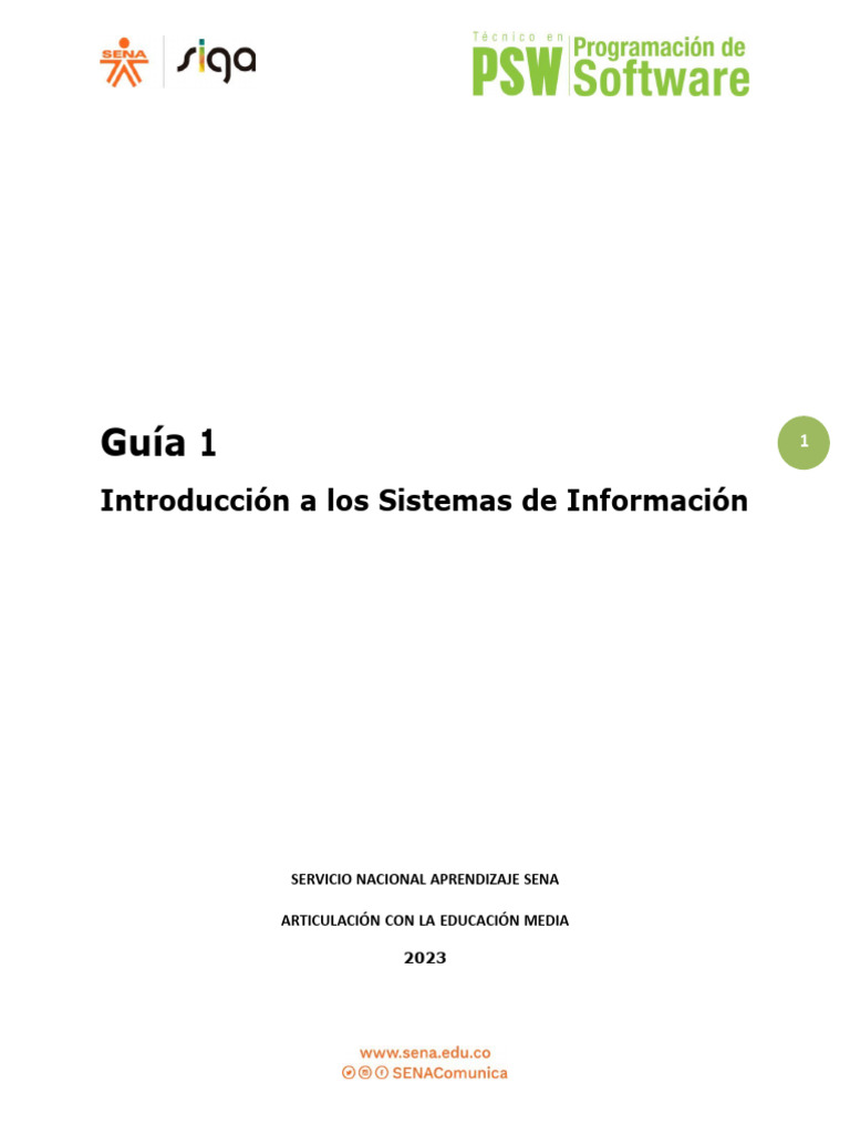 ACTIVIDADES GUIA 1_Introducción a los sistemas de Información | PDF | Hardware de la computadora ...