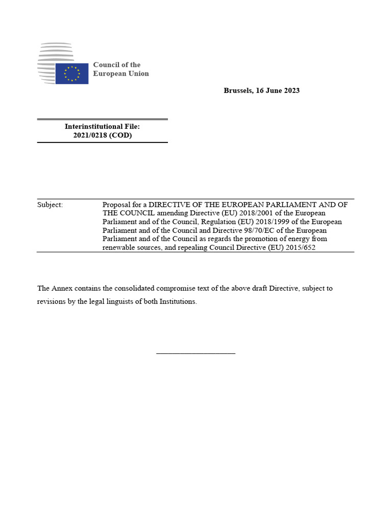 Red Iii | Download Free PDF | Renewable Energy | European Union