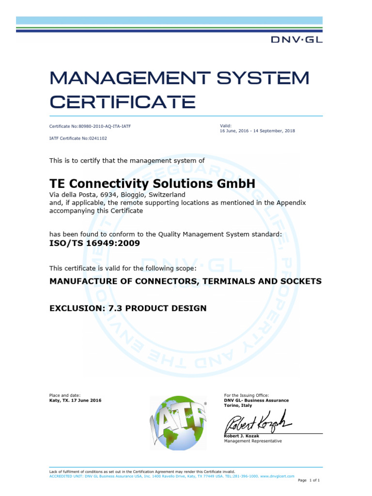 Eng Aad Swi-Dnvgl-809802010aqitaiatf-160616 1606 | PDF