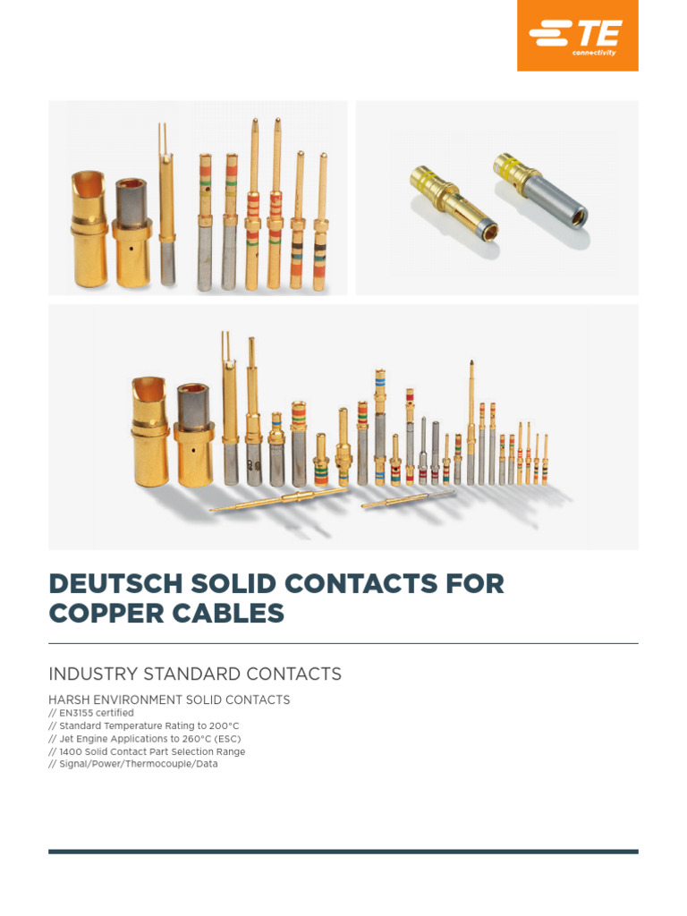 ENG DS 2339712-1 Deutsch Solid Contacts 1023 | PDF | Electrical ...