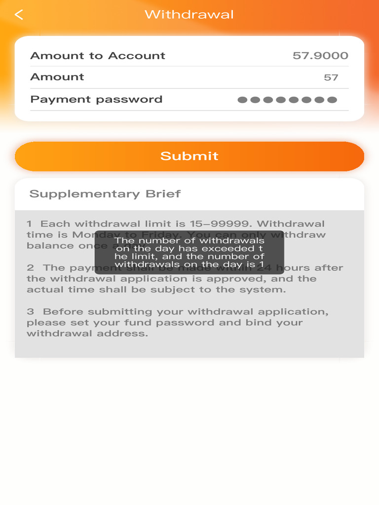 Daily Withdrawal Guidelines | PDF
