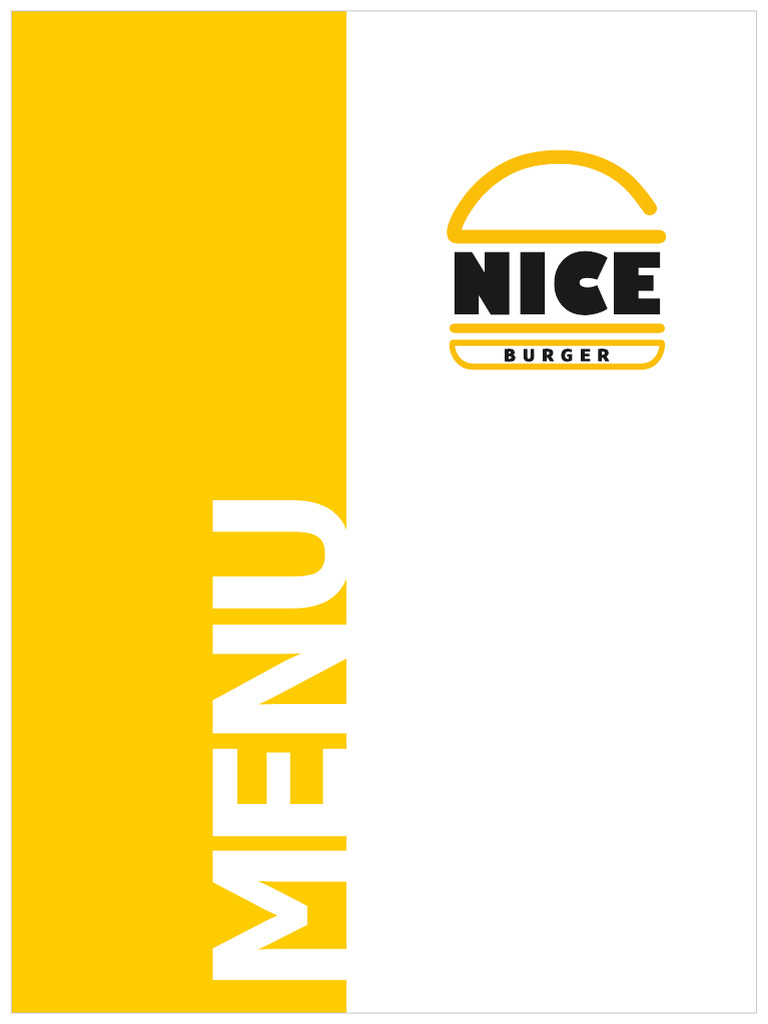 Menu Nice Burger | PDF | Hambúrgueres | Milkshake