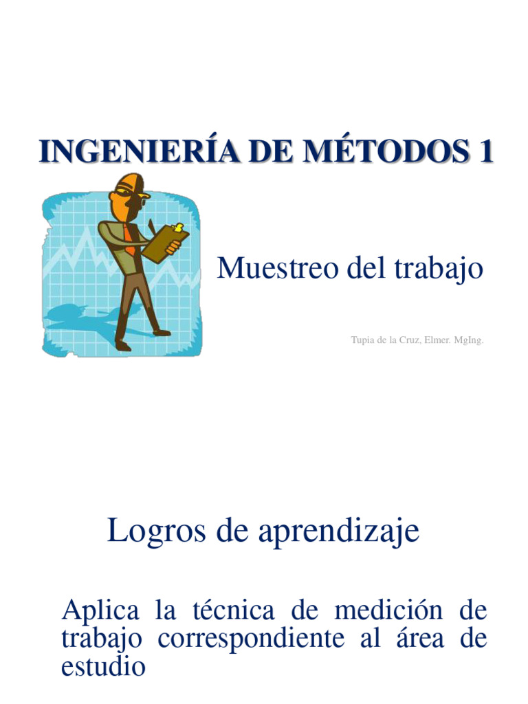 Muestreo Del Trabajo Pdf Medición Muestreo Estadísticas