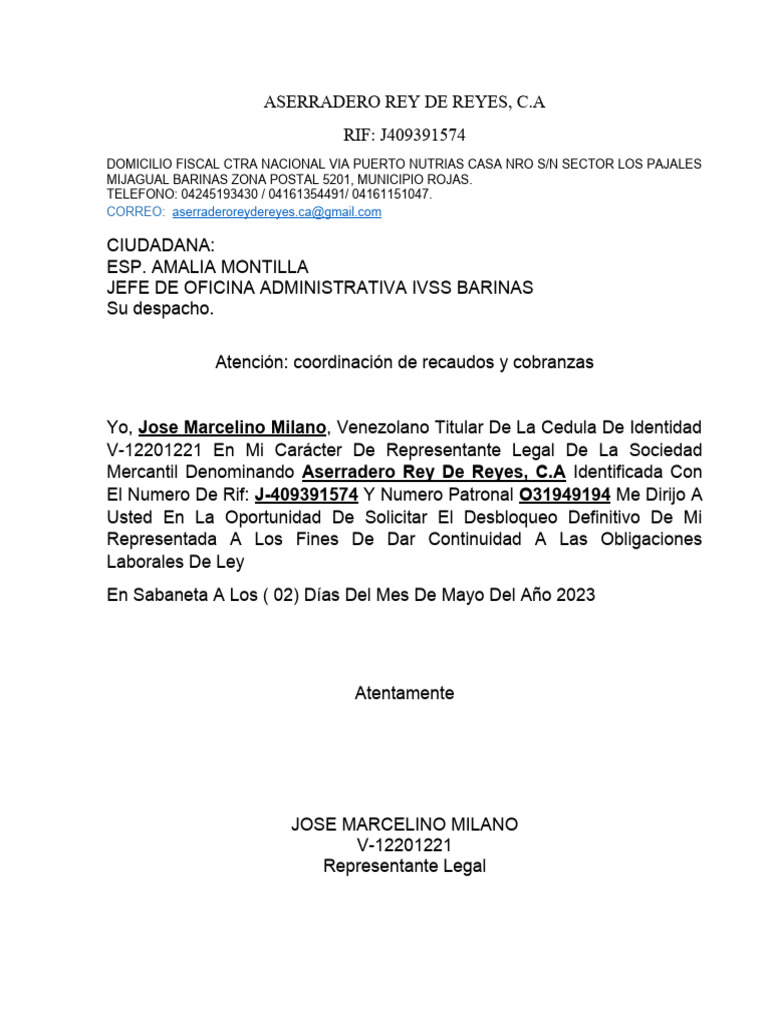 Ivss Solicitud de Desbloqueo | PDF | Finanzas y dinero