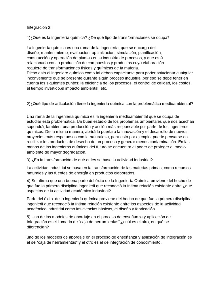 Respuestas 130 Preguntas Teoricas Integracion 2 | PDF | Presión | Gases