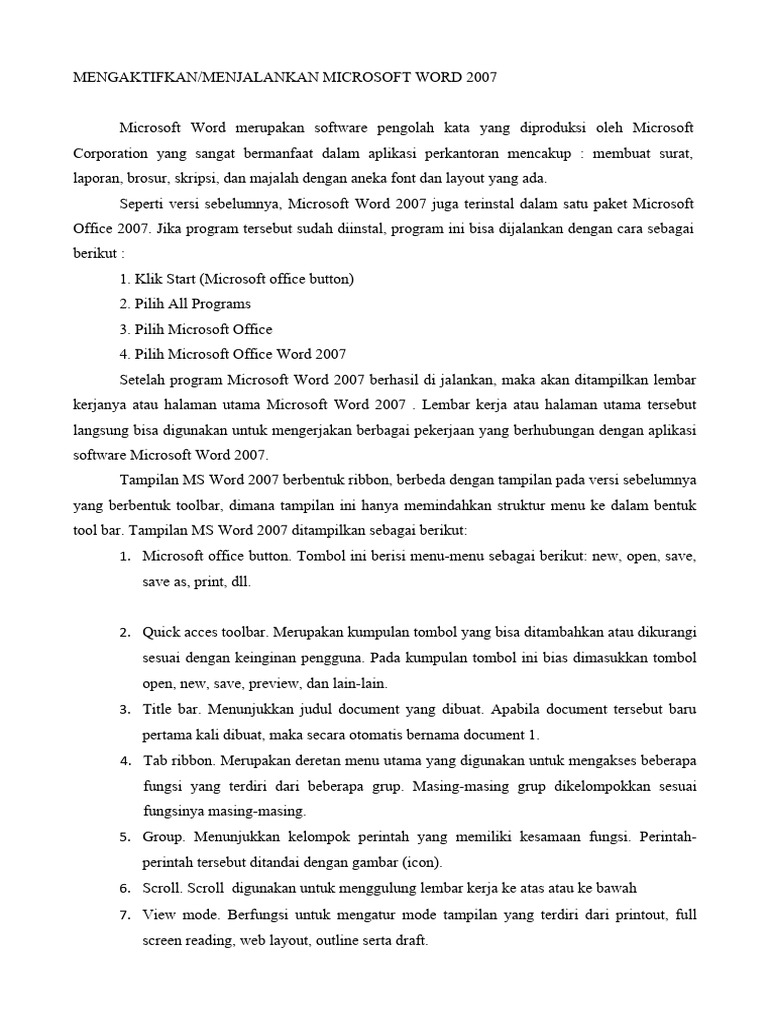Materi-1 Merubah Font | PDF